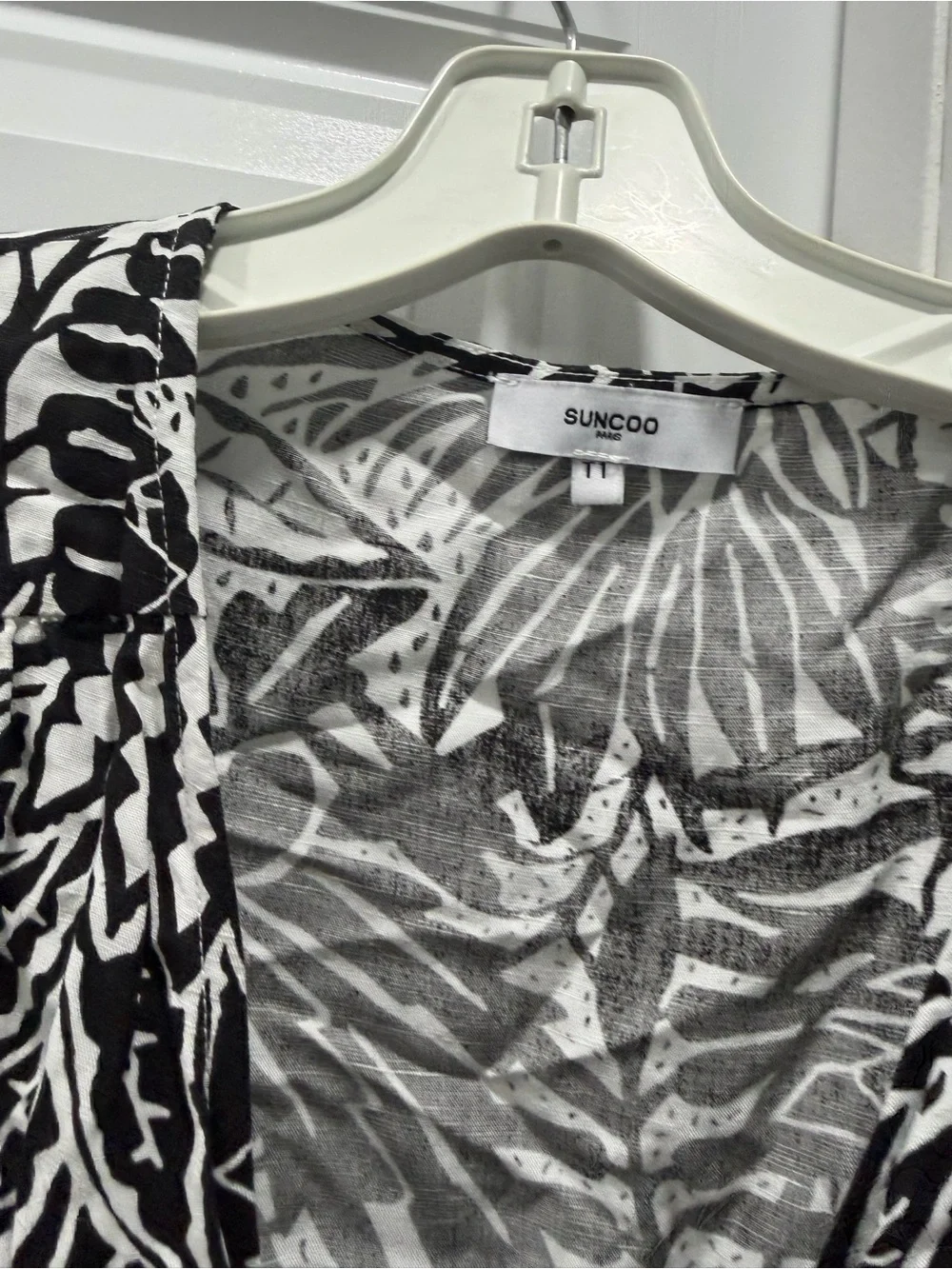 sunoco | Dresses | Suncoo Black And White Floral Wrap Mini Dress | Poshmark